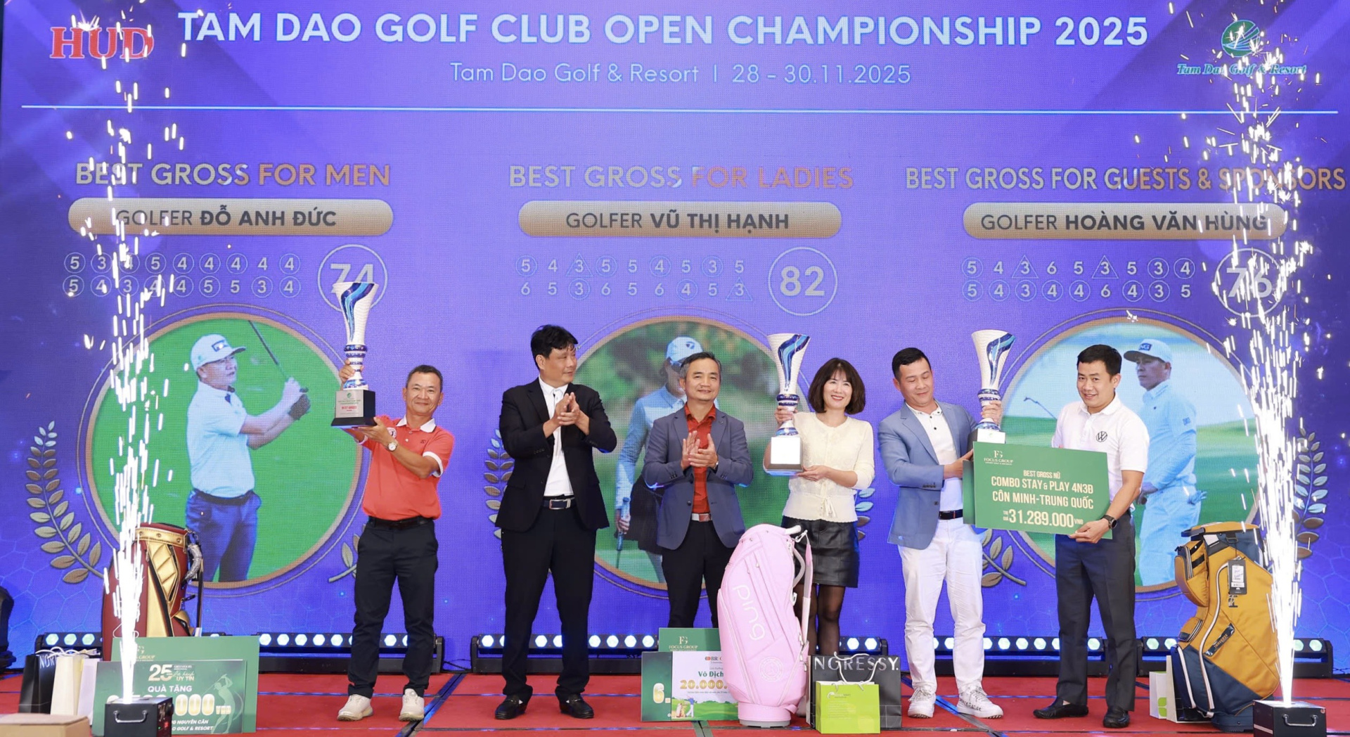 Hàng loạt màn trình diễn ấn tượng tại Tam Dao Golf Club Open Championship
