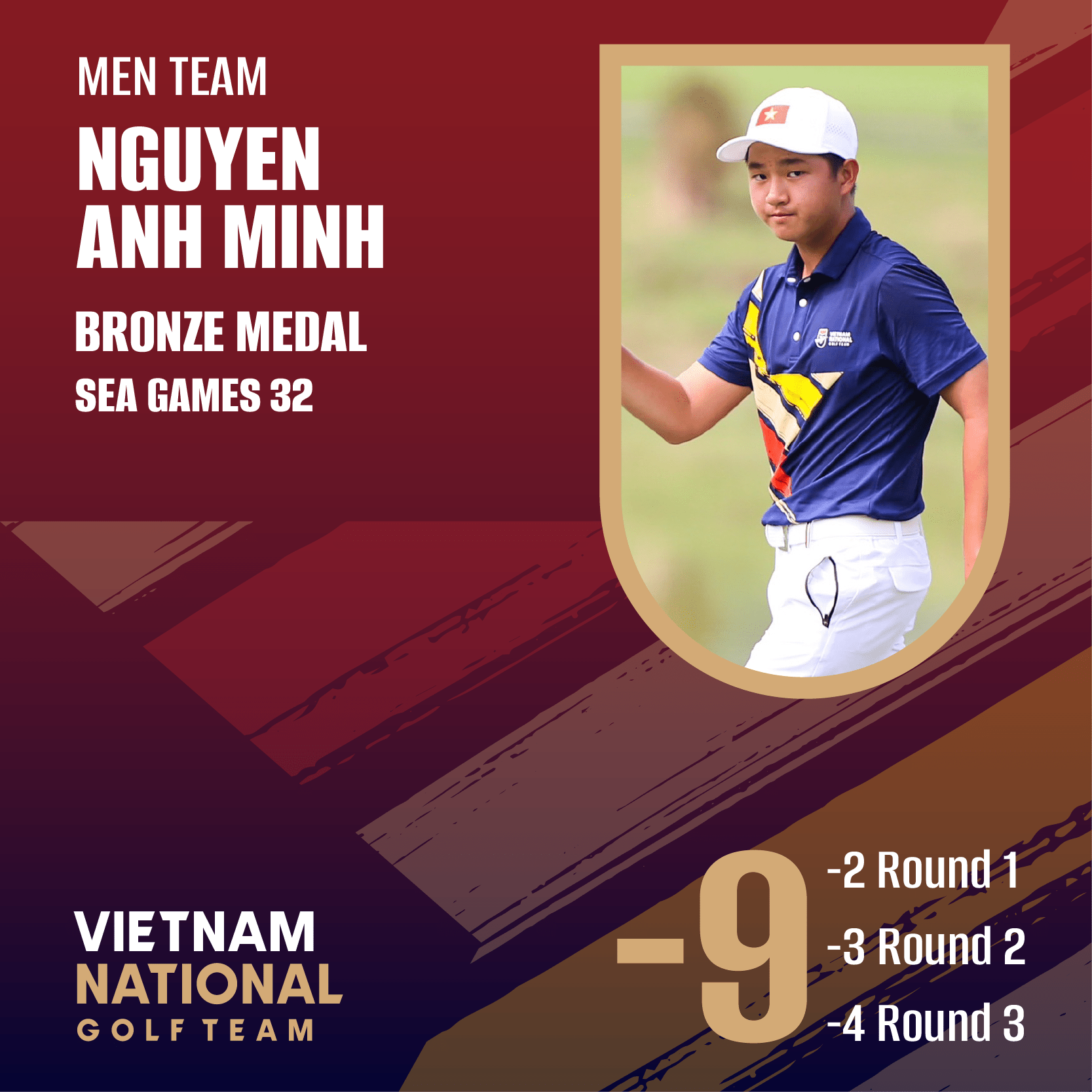 Lê Khánh Hưng và Nguyễn Anh Minh viết nên lịch sử golf Việt tại SEA Games 32