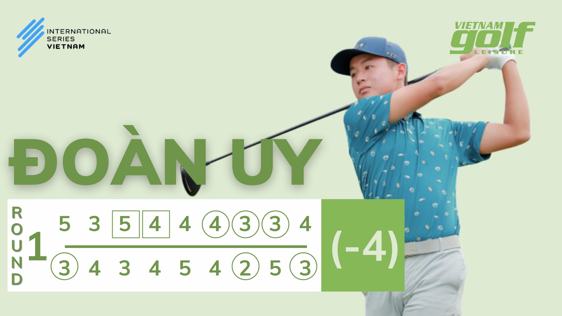Đoàn Uy đạt kỳ tích -4 gậy, các tay golf trẻ Việt tỏa sáng tại Vòng 1 ...